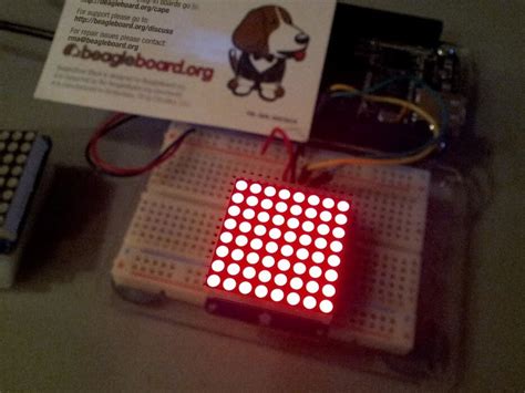 Adafruit 8x8 Led Matrix Controlled By Beaglebone Black Element14 Community