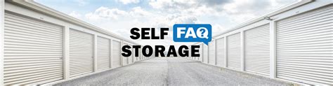 Self Storage FAQ Ocean Storage
