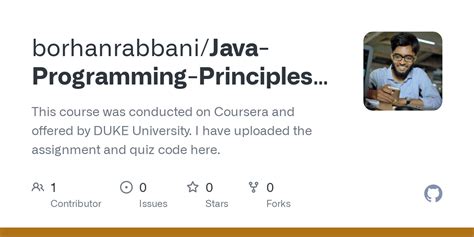 Github Borhanrabbanijava Programming Principles Of Software Design
