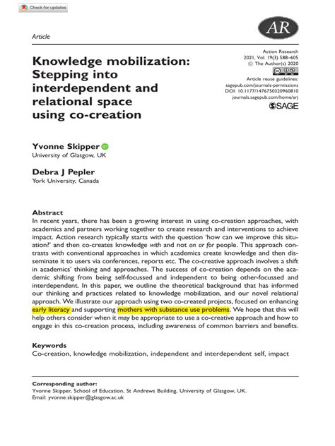 11 Knowledge Mobilization Pdf Self Mindset