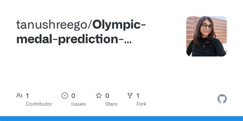 Github Tanushreegoolympic Medal Prediction Visualization Model