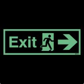 Exit Arrow Right Symbol Signage Exit Right Arrow Symbol Signage