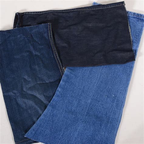 Denim Rest Beine, Stoff & Textil Anpassung - DUNKELBLAU - Etsy.de