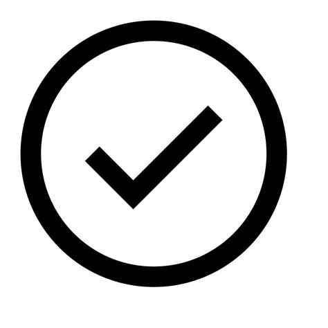 Tick Mark Symbols And Icons In Simple Small Style Png Svg