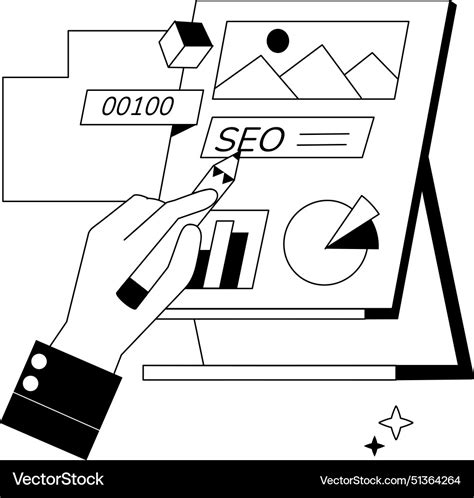 seo analytics royalty free vector image vectorstock