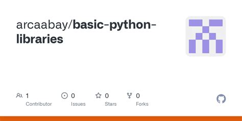 Basic Python Librariespython Libraries Activityipynb At Main · Arcaabaybasic Python Libraries