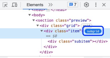 Explain CSS Subgrid Badge In Google Chrome Browser GeeksforGeeks