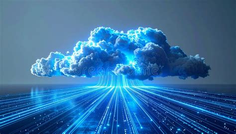 Digital Cloud Computing Data Transfer Concept Stock Illustration Illustration Of Intelligence