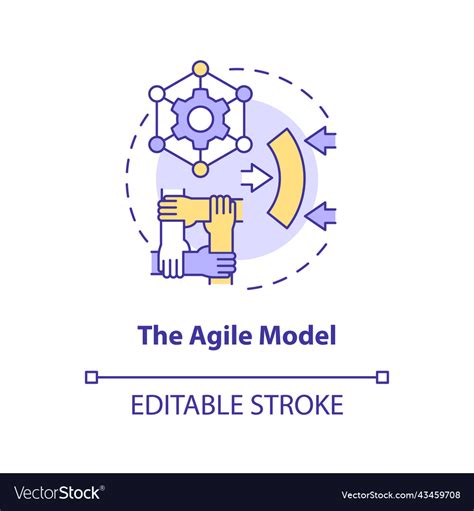 Agile Model Concept Icon Royalty Free Vector Image