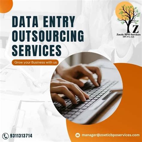 Data Entry Process Outsorcing Services At ₹ 855000month In Noida