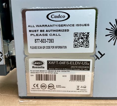 Cadco Xaft 04fs Ld Bakerflux Full Size Led Panel Convection Countertop Oven 240v Ebay