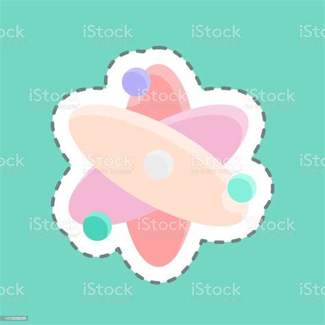 스티커 라인 컷 메인 아이디어 시작 기호에 적합합니다 편집 가능한 간단한 디자인 디자인 템플릿 벡터 간단한 그림 개념에 대한