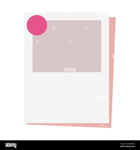 Rectangle White Card With Red Pin Brochure Element Design Stock Vector Image And Art Alamy
