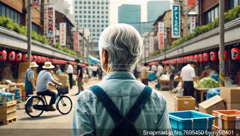 働く高齢者の写真・画像素材 Snapmart（スナップマート）
