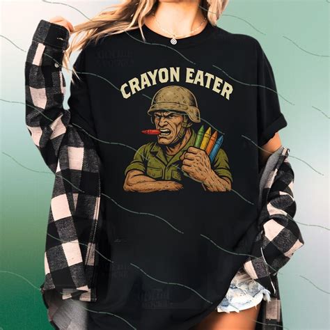 Marine Crayon Eater Funny Meme Png Retro Digital Download Humor Heavy