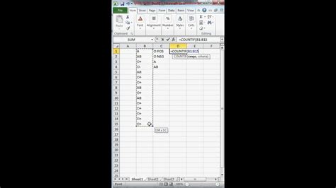 How To Count The Number Of Times Something Appears In A Spreadsheet