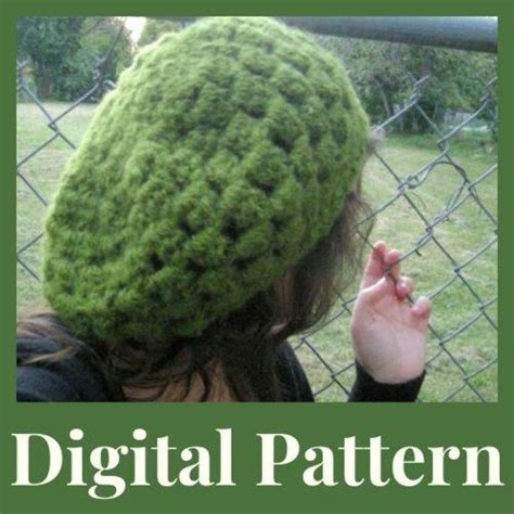 Chunky Crochet Tam Hat Pattern Brackenwyld Slouch Bulky Yarn Pdf