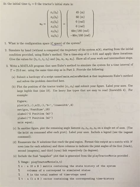 homework 5 simulating robot motion suppose that an