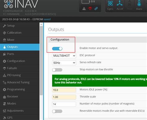 How Does F V FC Use Servos In INAV SpeedyBee