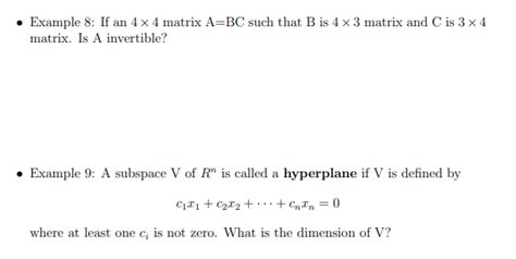 Example If An Matrix A BC Such That B Is Chegg Com