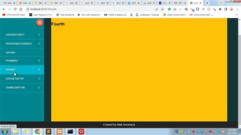 laravel demo work sidebar accordion menu submenu youtube