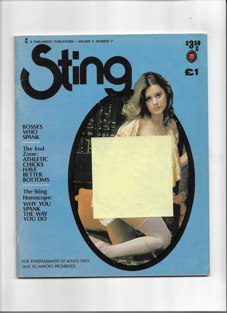 Vintage Magazine Sting V1 No7 Lifestyle Spanking £1000 Picclick Uk