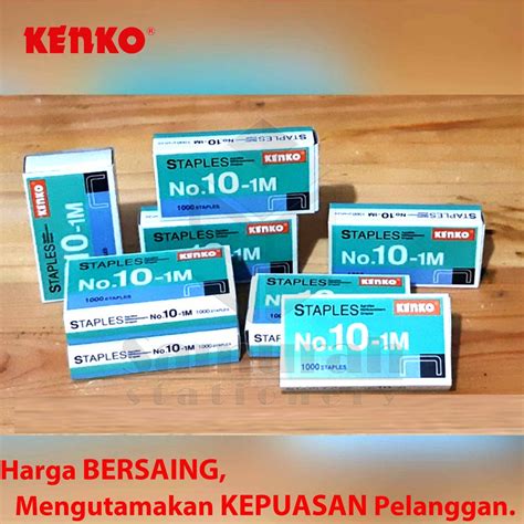 Jual Isi Staples Kenko No 10 Per Box Isi 20 Pak Kecil Refill Stapler