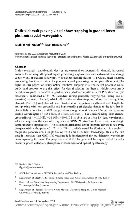 Optical Demultiplexing Via Rainbow Trapping In Graded Index Photonic