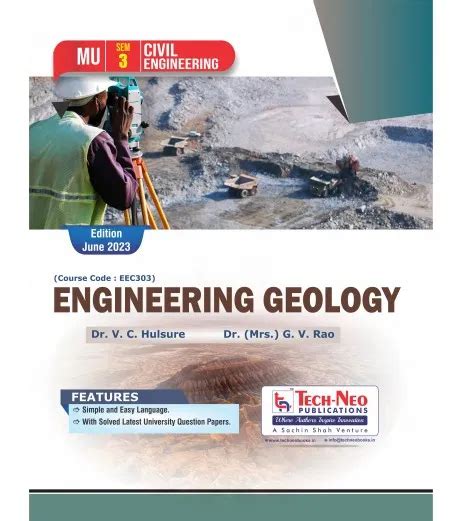 Engineering Geology Sem 3 Civil Engg Tech Neo Publication Mumbai