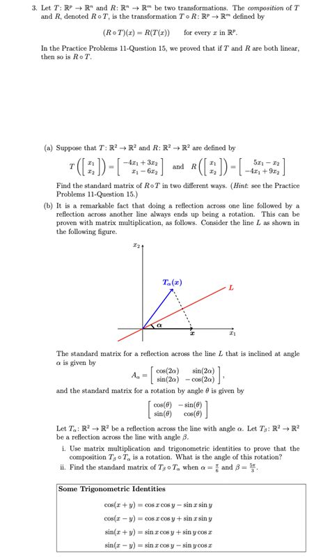 Solved 3 Let T RP R And R R RM Be Two Chegg Com