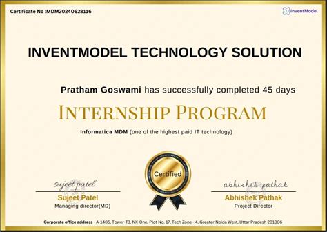 Pratham Goswami On Linkedin Internship
