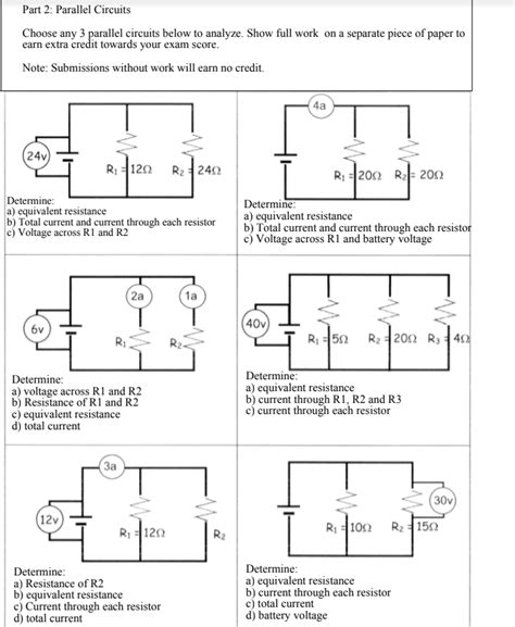 Solved Choose 3 From Parallel Circuits And Series Circuits And Show Course Hero