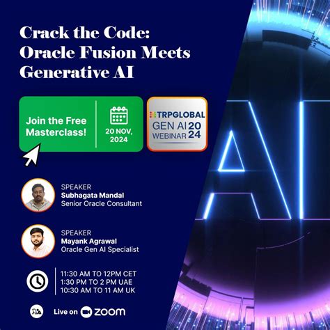 Oraclefusion Generativeai Webinar Techmadesimple Aiintegration Cloudtransformation Trpglobal