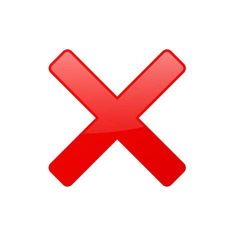 Premium Vector Red Cross Check Mark Rejection And No Voting Symbol And Wrong Vector Action