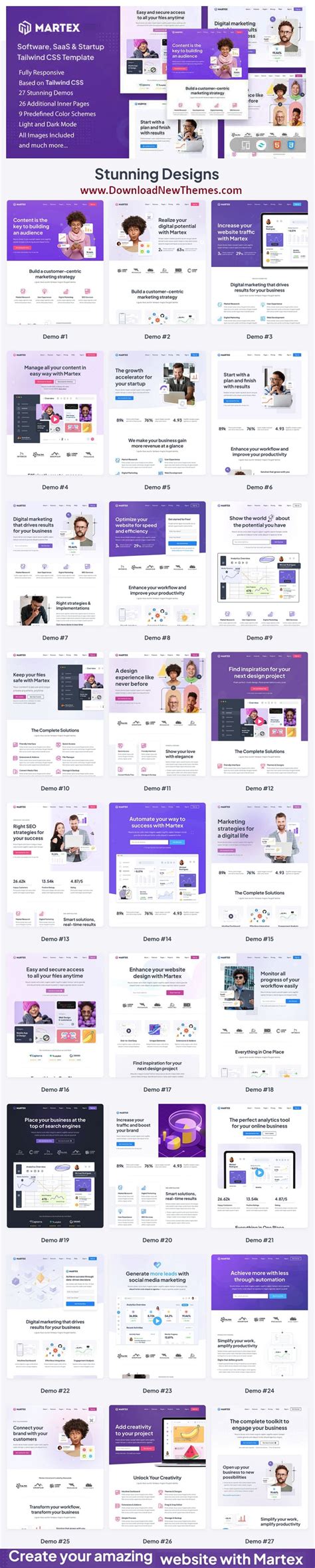 Martex Software Saas And Startup Tailwind Css Template Review Download New Themes