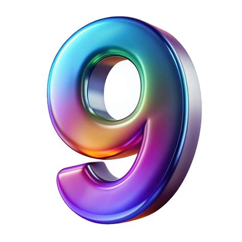 Premium Photo 9 3d 9 Number Logo 3d 9 Logo 3d 9 Design