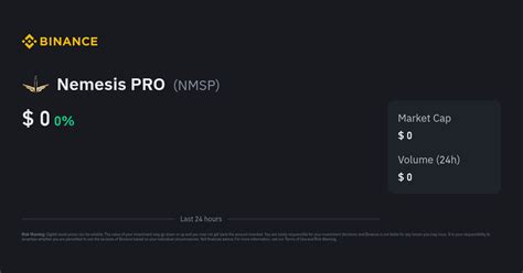 Nemesis Pro Price Nmsp Price Index Live Chart And Nzd Converter Binance