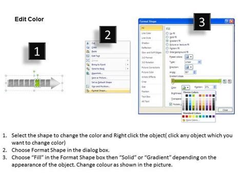 PowerPoint Template Linear Demonstration Of Slide Numbers Procedure Desig
