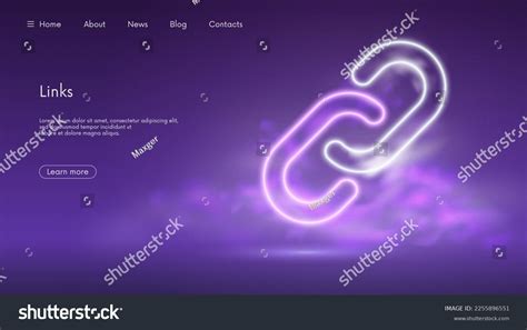 Glowing Link Line Icon Connection Communication Stock Vector Royalty Free 2255896551