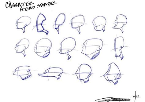 Drawing Cartoons Head Shapes Reference Head Shapes Drawing Cartoon