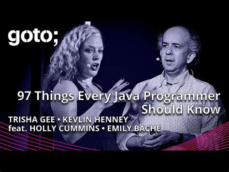 Free Video 97 Things Every Java Programmer Should Know From Goto Conferences Class Central