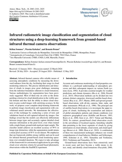 pdf infrared radiometric image classification and segmentation of