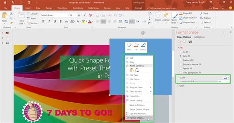 Day 358 Quick Shape Formatting With Preset Theme Styles In PowerPoint Tracy Van Der Schyff