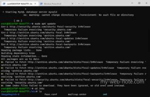 WSLapt updateを実行したらTemporary failure resolvingというエラーが出たUbuntu My WebNote 備忘録