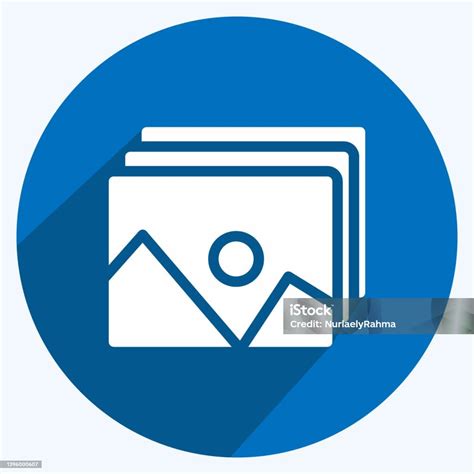 아이콘 사진 예술 기호에 적합합니다 긴 그림자 스타일 편집 가능한 간단한 디자인 디자인 템플릿 벡터 간단한 그림 겉창에 대한 스톡 벡터 아트 및 기타 이미지 Istock