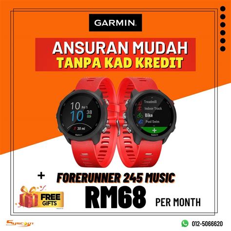 Garmin Forerunner 245 Music Ansuran Mudah X Rm68