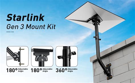Siwket Starlink Gen 3 Mount Starlink V3 Support Réglable à 360° Kit