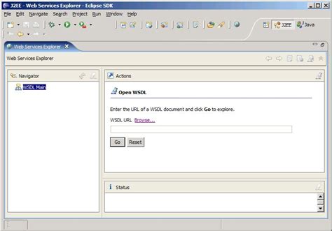 using web service explorer to test a web service