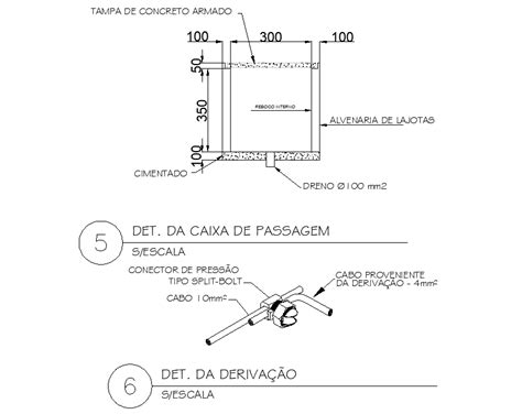 Passing Box And Derivation Detail Dwg File
