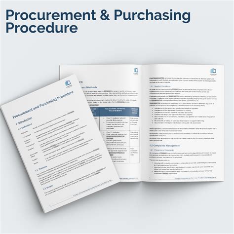 Procurement And Purchasing Procedure Template Dawtek